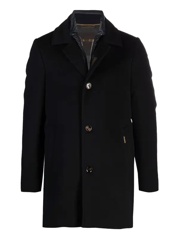 MOORER Layered Wool-cashmere Coat - Blue