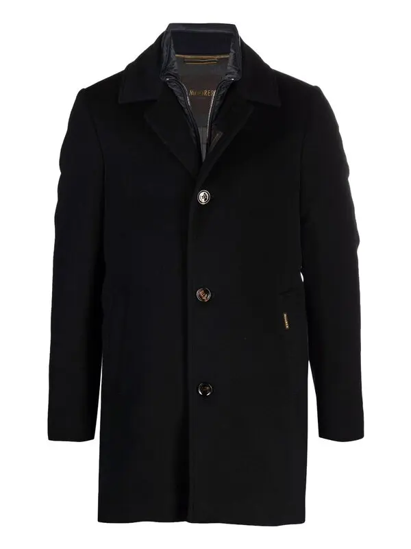 MOORER Layered Wool-cashmere Coat - Blue