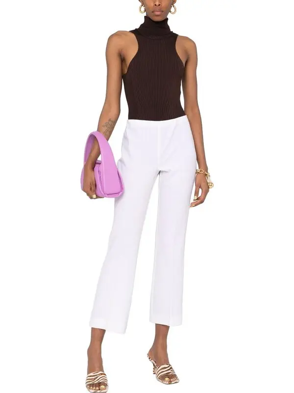 P.a.r.o.s.h Lili Cropped Trousers - White