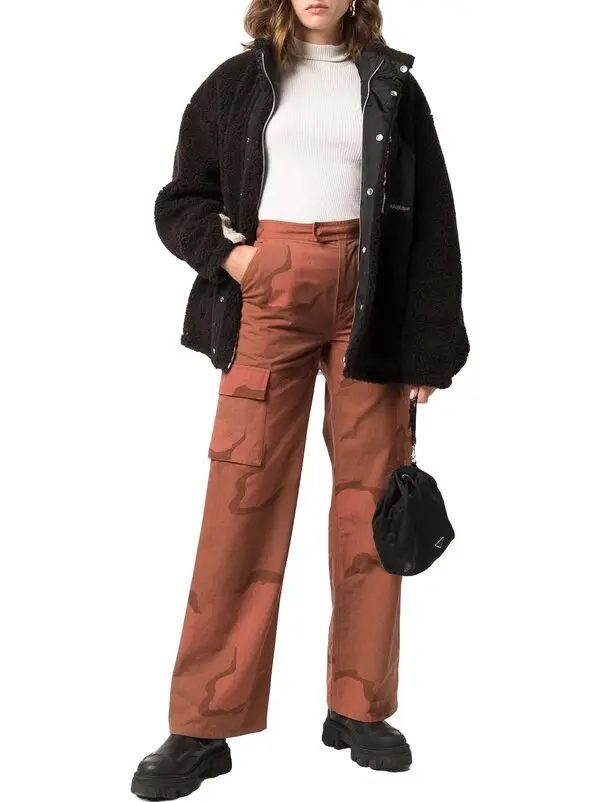 AMBUSH Two-tone Teddy Jacket - Brown