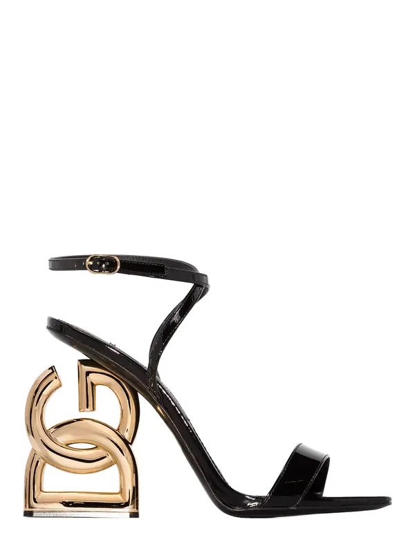Dolce & Gabbana Dg Pop Keira 105mm Sandals - Black