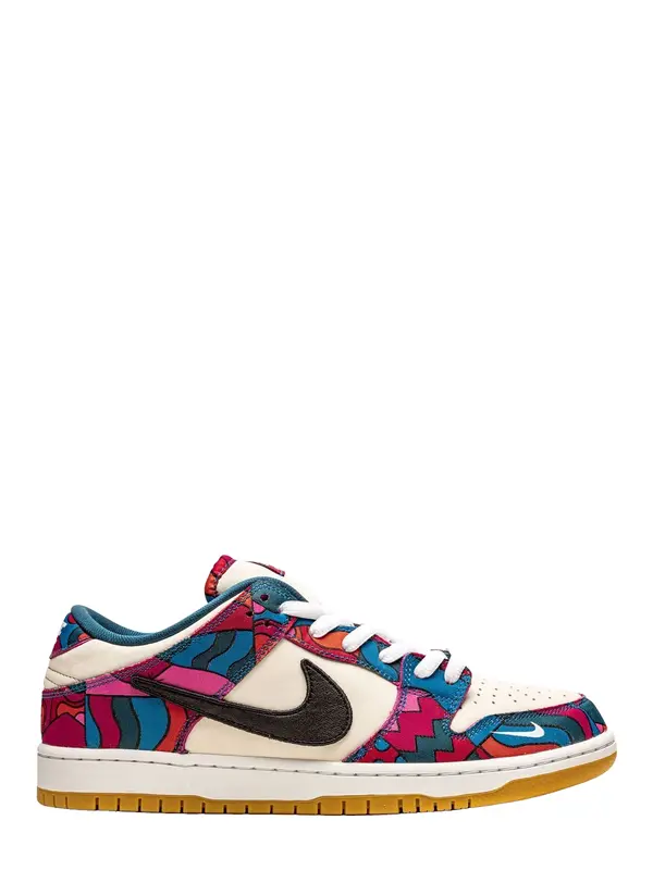 Nike X Parra Dunk Low Sb Abstract Art Sneakers - White