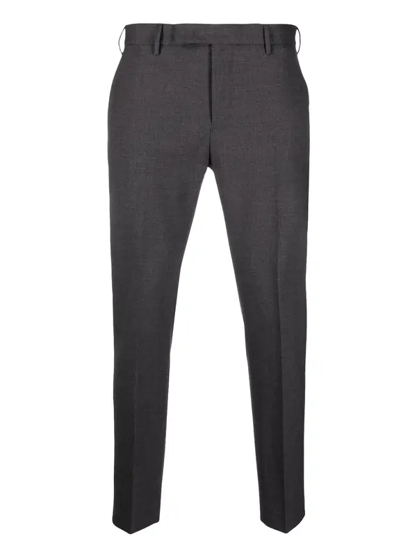 PT TORINO Pressed-crease Tailored Trousers - Grey