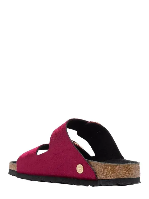 BIRKENSTOCK Velvet-strap Sandals - Red