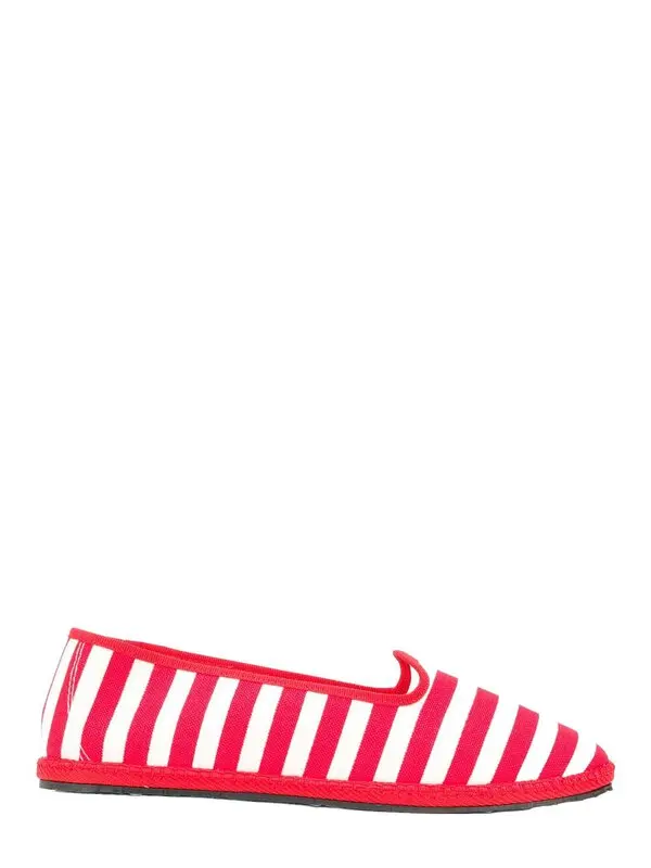 VIBI VENEZIA Striped Canvas Espadrilles - Red