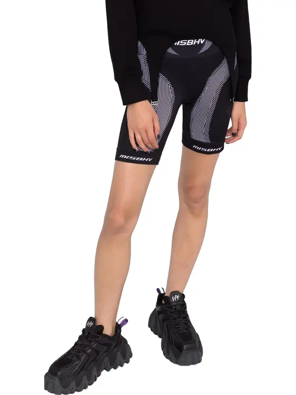 MISBHV Printed Cycling Shorts - Black
