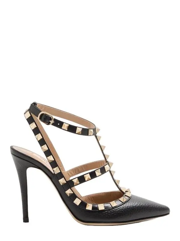Valentino Garavani Rockstud Ankle Strap Pumps - Black
