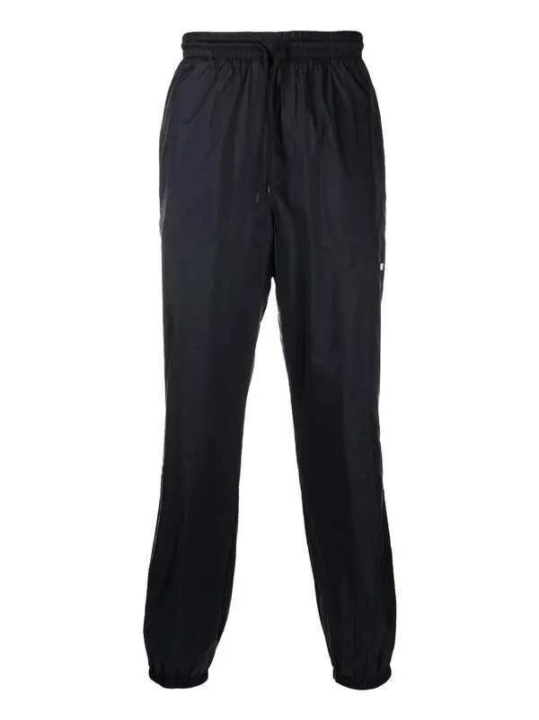 MSGM Drawstring Logo Track Pants - Black
