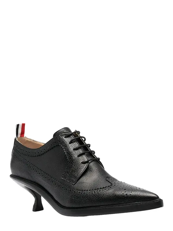 Thom Browne Longwing Brogues With Sculpted Heel - Black