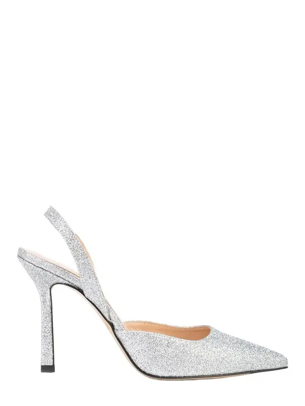 MADISON.MAISON Slingback Glitter Pumps - Silver