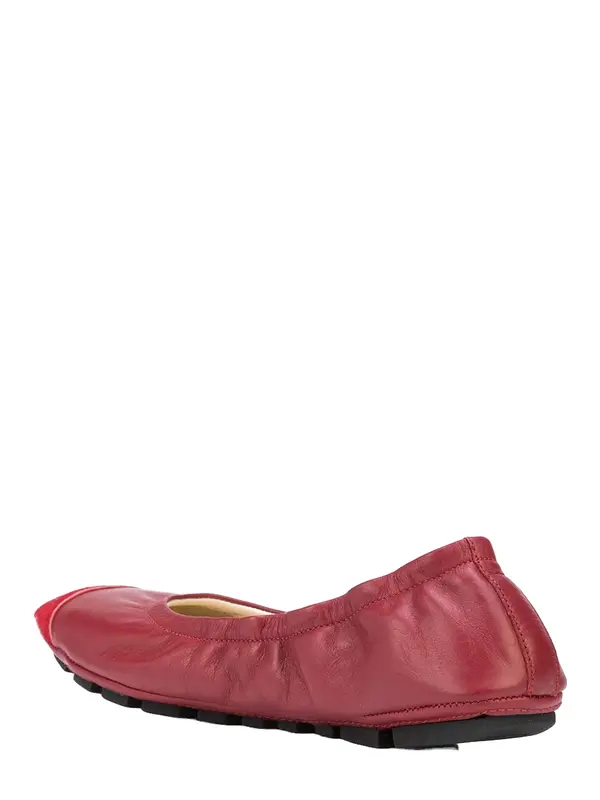 MADISON.MAISON Contrast-toe Ballet Flats - Red