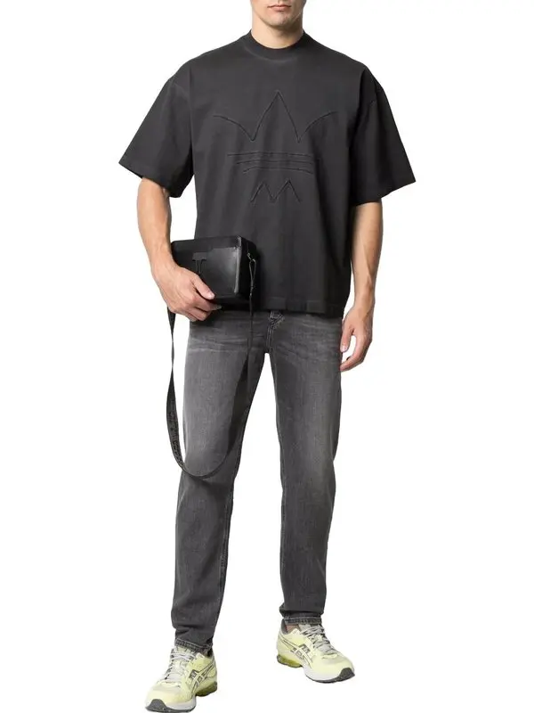 DIESEL® Organic Cotton Blend Tapered Leg Jeans - Grey