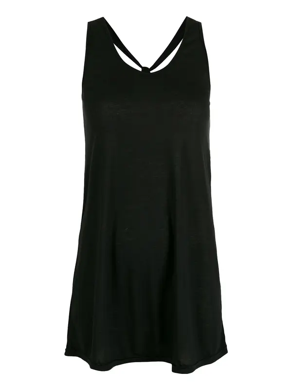 AMIR SLAMA Crossover Straps Dress - Black