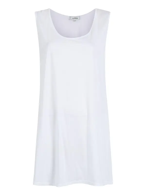 AMIR SLAMA Sleeveless T-shirt Dress - White