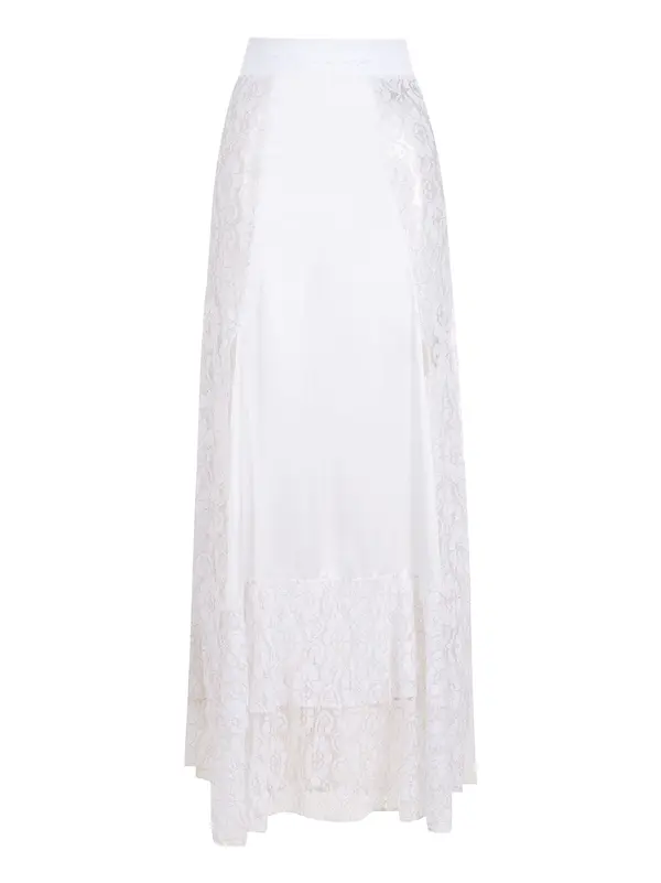AMIR SLAMA Lace Maxi Skirt - White