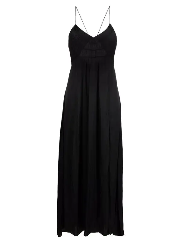 Zadig&Voltaire Satin Maxi Dress - Black