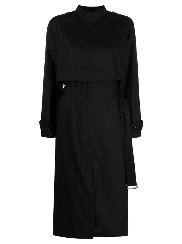 MAISON MARGIELA Trench Midi Dress - Black