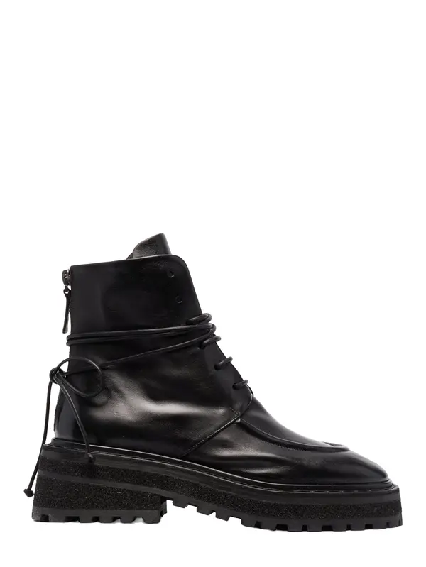 Marsèll Carro Ridged-sole Leather Boots - Black