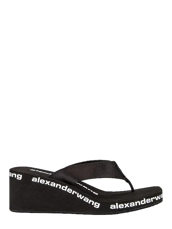 Alexander Wang Wedge Flip Flop - Black
