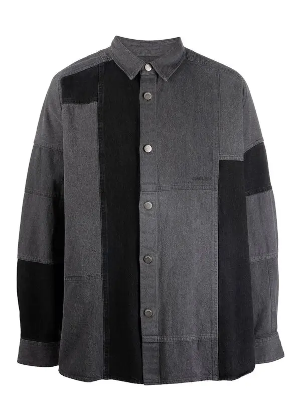 AMBUSH Patchwork Denim Shirt - Black