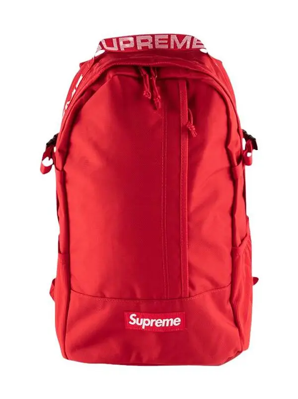 Supreme Logo Patch Backpack - Red