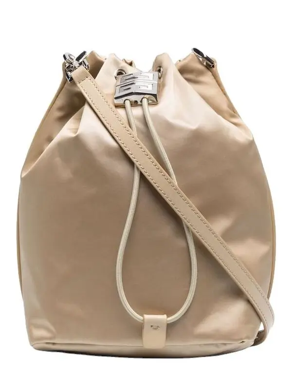 Givenchy 4g Satin Bucket Bag - Neutrals