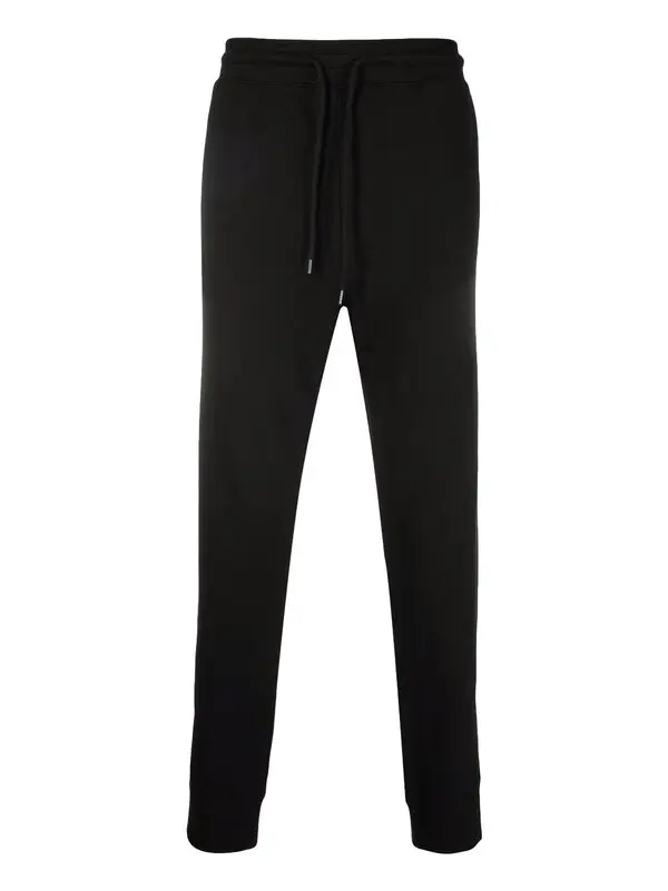 C.P. COMPANY Drawstring-waist Cotton Track Trousers - Black