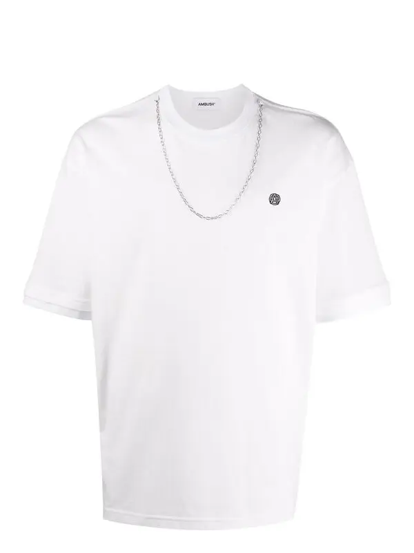 AMBUSH Chain Collar T-shirt - White