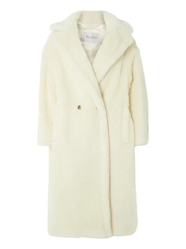Max Mara Tedgirl Alpaca, Wool And Silk-blend Coat - Neutrals