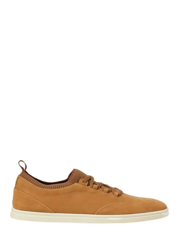 Loro Piana Soho Walk Nubuk Sneakers - Arles Ochre