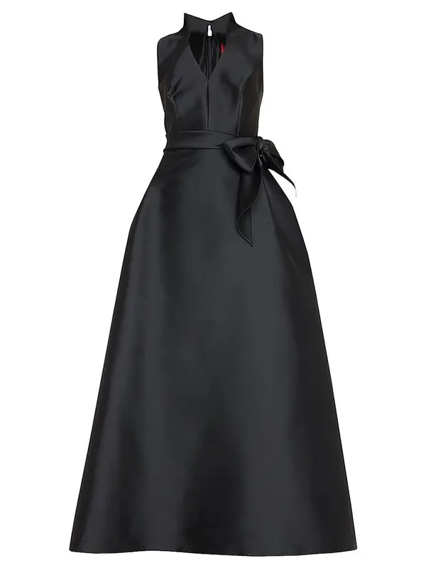 Carolina Herrera Icon Satin Gown - Black
