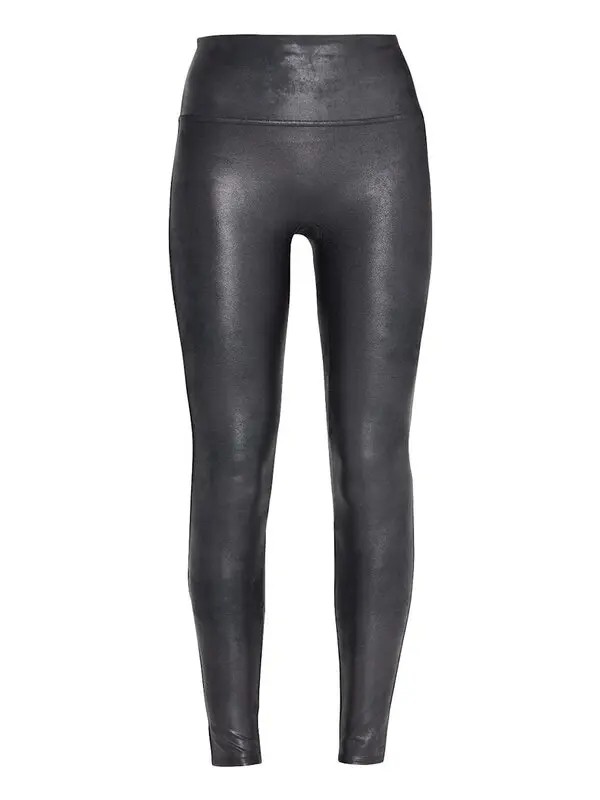 Spanx Ready-to-wow Faux-leather Leggings - Black