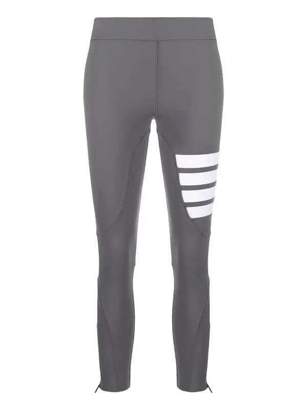 Thom Browne 4-bar Compression Leggings - Grey