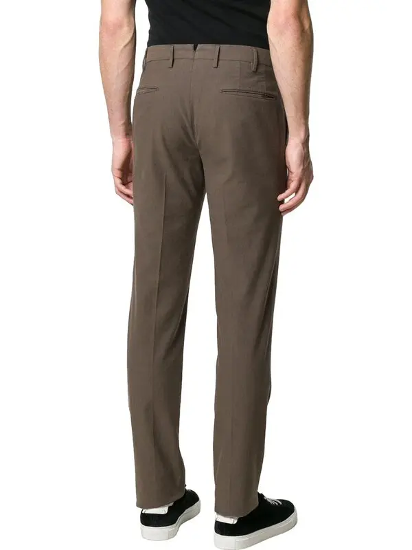 Incotex Tailored Straight Leg Trousers - Brown