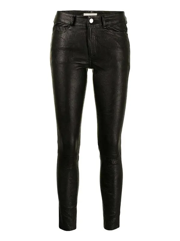 Zadig&Voltaire Skinn Lambskin Trousers - Black