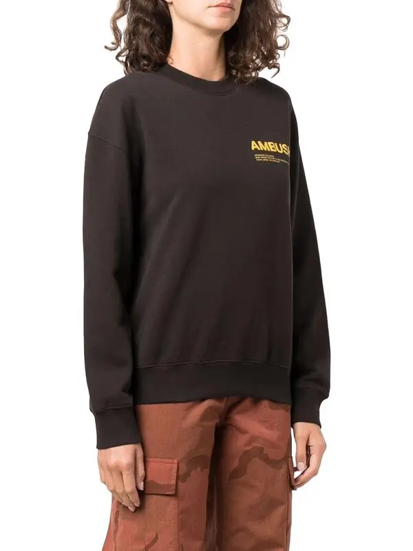 AMBUSH Logo-print Sweatshirt - Brown