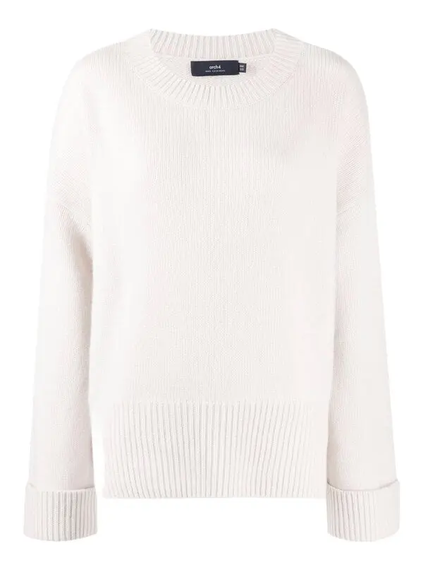 Arch4 Crew-neck Cashmere Jumper - Neutrals