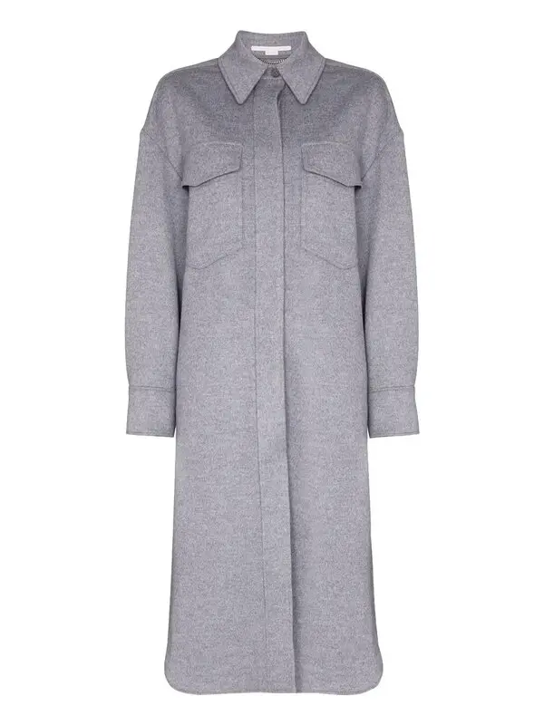 Stella McCartney Wool Coat - Grey