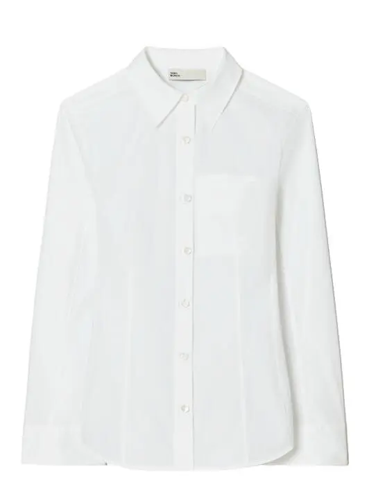 Tory Burch Cotton Poplin Shirt - White