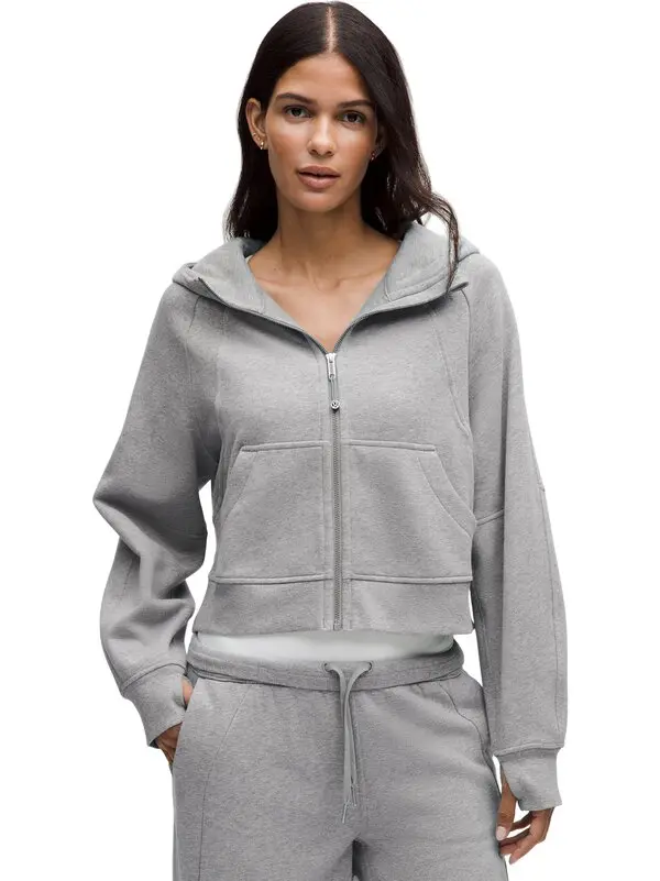 Lululemon Scuba Oversized Full-zip Hoodie - Heathered Core Medium Grey