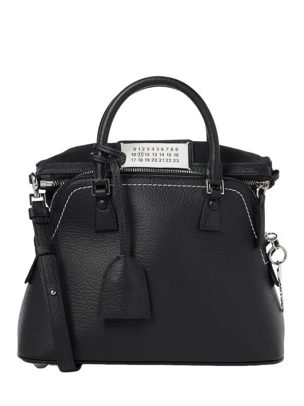 MAISON MARGIELA 5ac Mini Leather Tote - Black