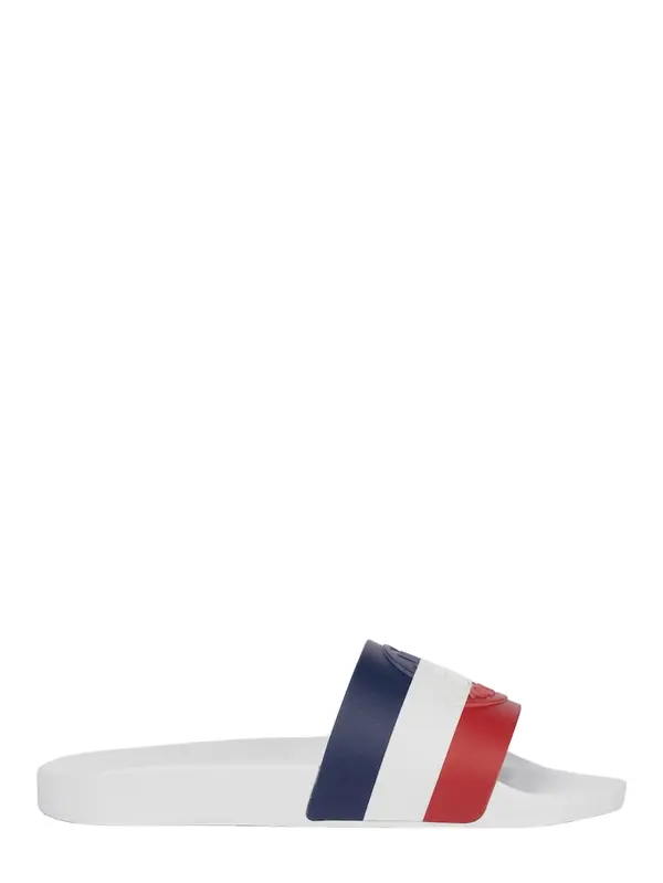 Moncler Basile Open Toe Slide Sandal - White
