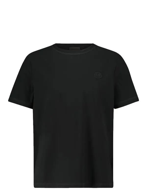 Moncler Short-sleeved Jersey T-shirt - Black