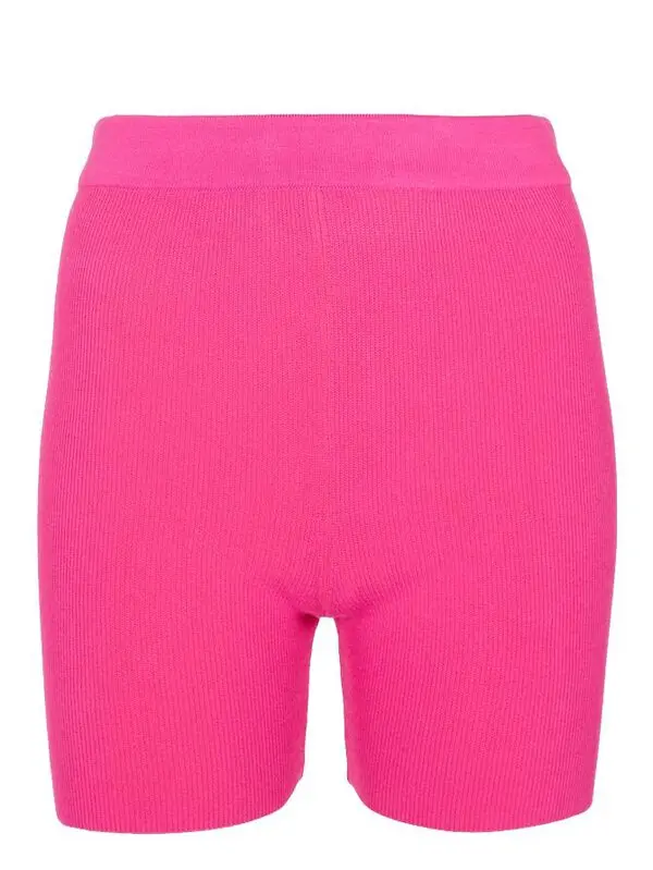 Jacquemus Le Short Arancia Knit Biker Shorts - Pink