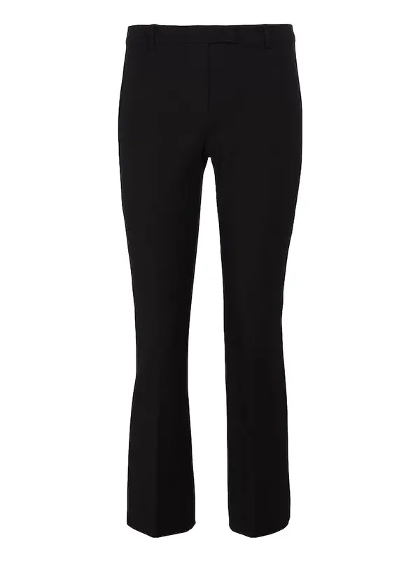 Max Mara Umanita Cotton-blend Cigarette Pants - Black