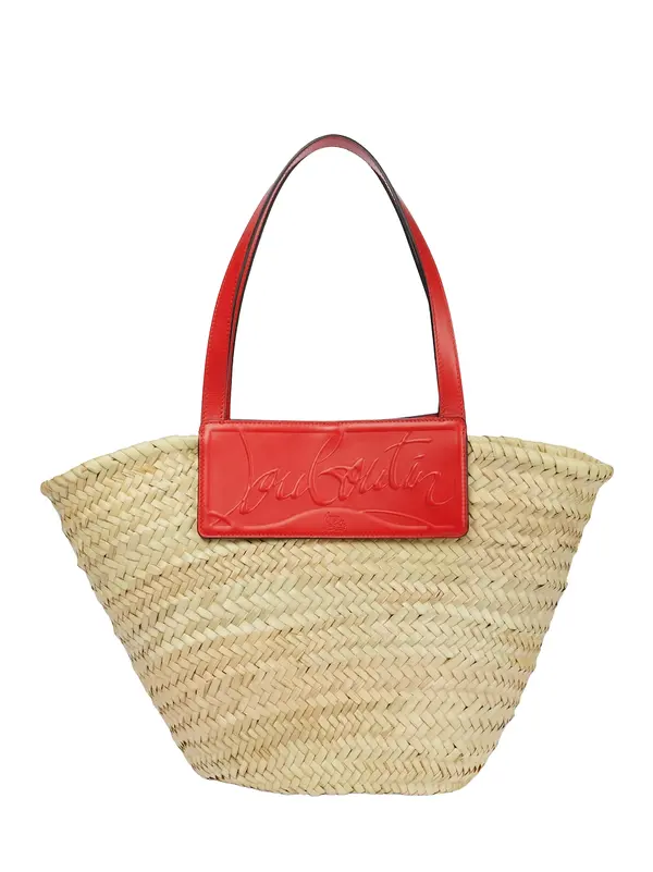 CHRISTIAN LOUBOUTIN Loubishore Woven Tote - Beige