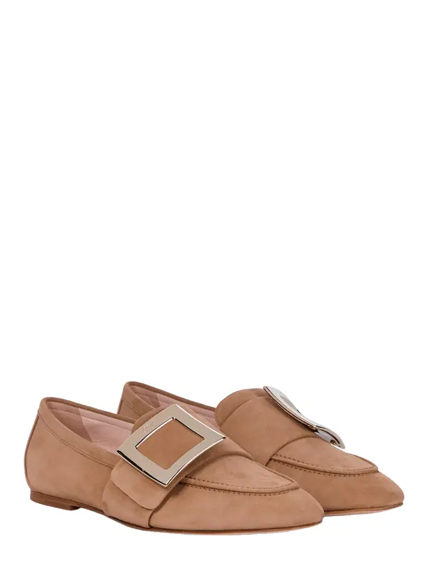 ROGER VIVIER Sue Loafers - Beige