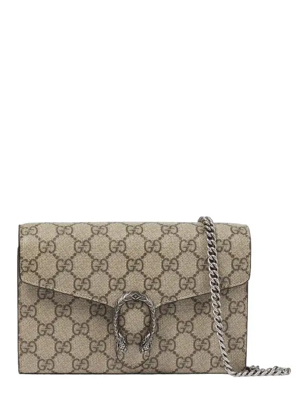 Gucci Dionysus Gg Supreme Clutch - Beige