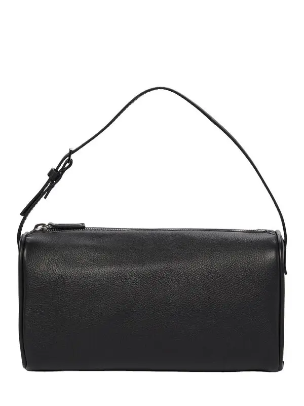 THE ROW Calf Leather Shoulder Bag - Black