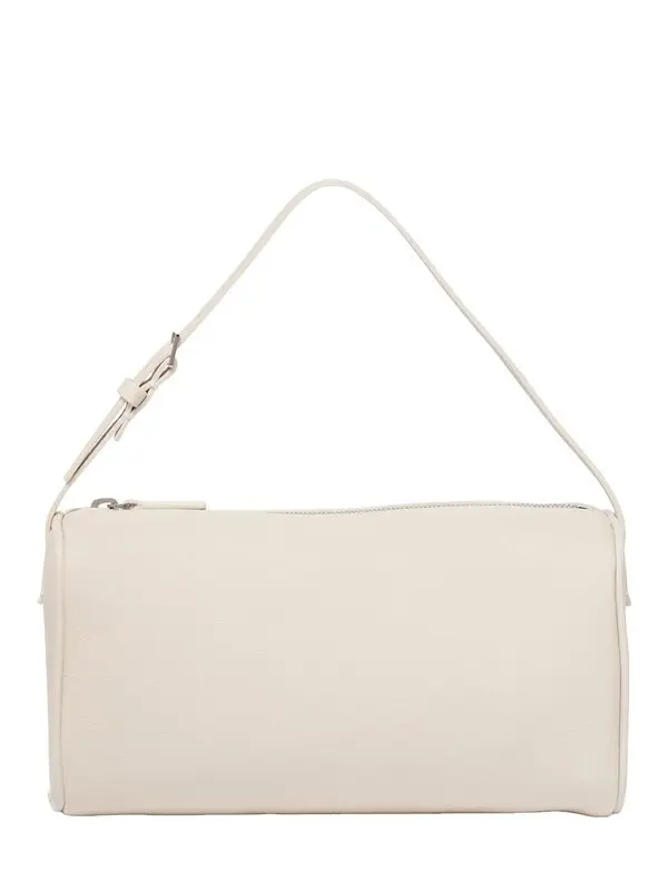 THE ROW 90s Leather Shoulder Bag - White